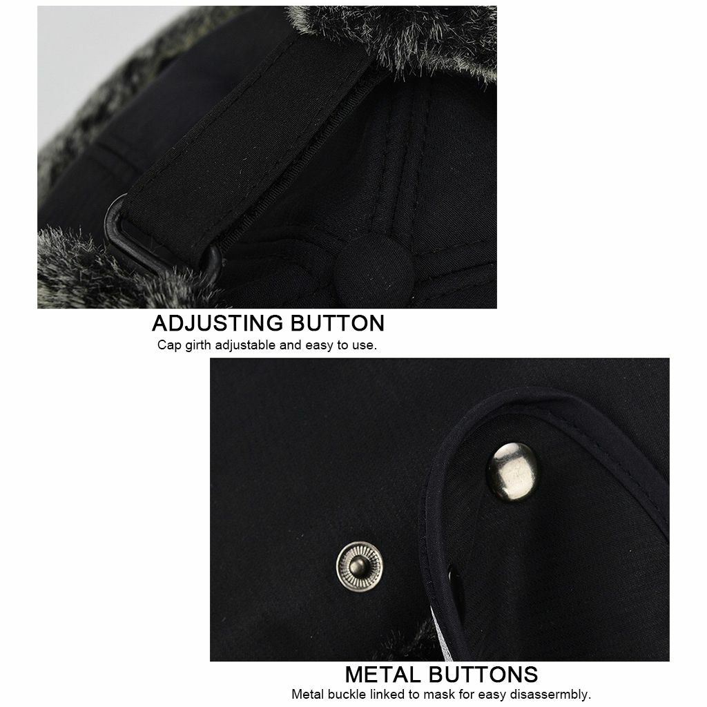 Men Women Winter Warm Thick Hat Ear Flap Ski Face Full Cover Cap US | eBay