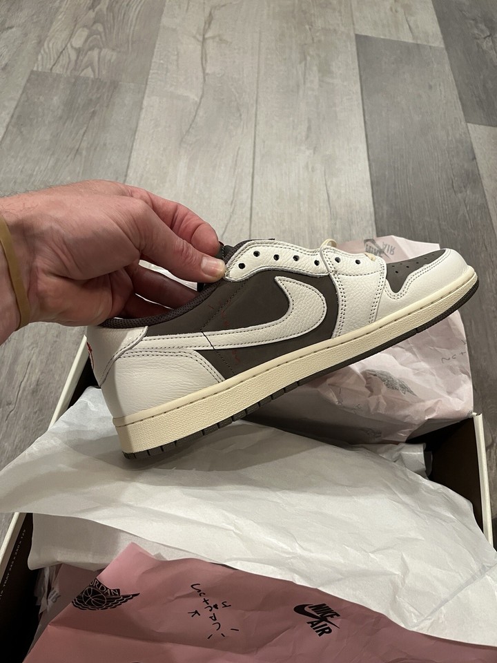 Air Jordan 1 Low OG AJ1 Travis Scott Sail Reverse Mocha (DM7866-162 ...