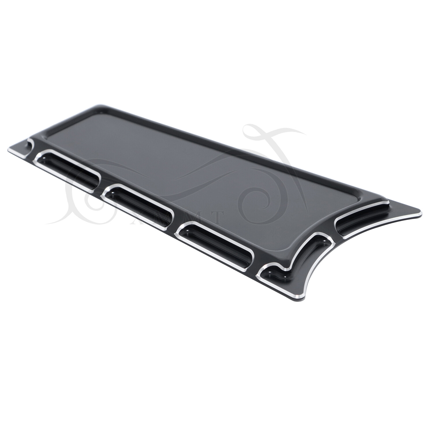 Black Cut Fuel Door Cover & Dash Insert For Harley FLHS FLTR FLT FLHT ...