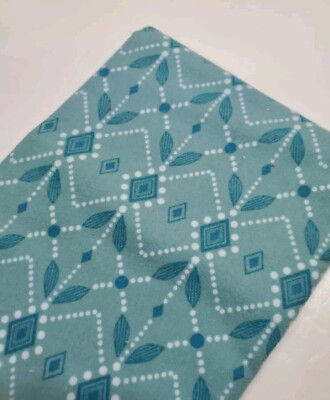 Anna Maria Horner Flannel Fabric Diamonds Aqua OOP Sew Quilt Cotton FAT ...
