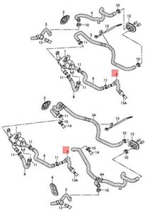 Genuine AUDI A8 S8 quattro 4H2 4H8 Heating Hose 4H0819334J | eBay