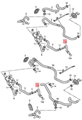 Genuine AUDI A8 S8 quattro 4H2 4H8 Heating Hose 4H0819334J | eBay