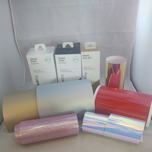 LOT 40+ feet Cricut Joy Permanent Smart Vinyl 2/5.5"X240" Bulk Roll ...