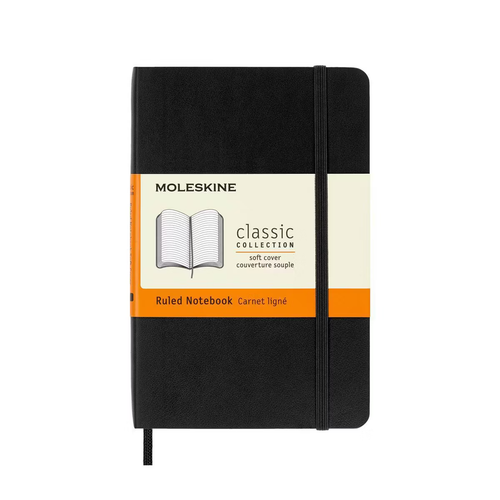 MOLESKINE CLASSIC Ruled Mini POCKET NOTEBOOK ~ 3.5" x 5.5" / Black ...