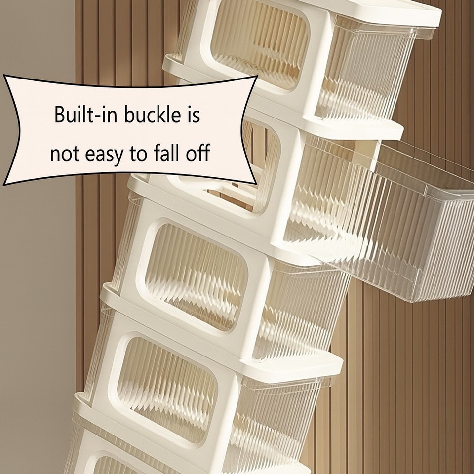 5 Tier Plastic Storage Drawers Trolley Cabinet with Wheels Home Office ...