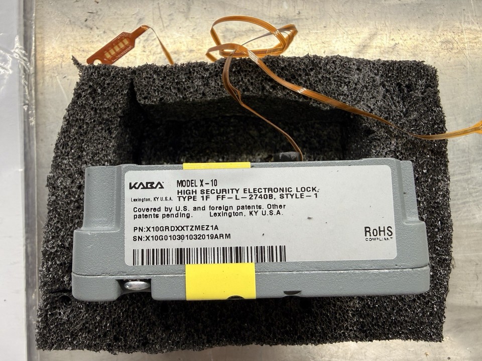 Kaba Model X-10 High Security Electronic Lock Type 1F FF-L-27408 Barely ...