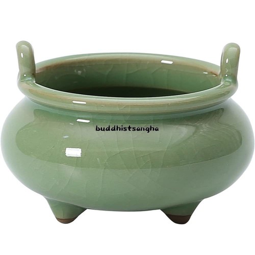 3.2inch Incense Burner Ceramic Handmade Line Incense Seat Incense Stick ...