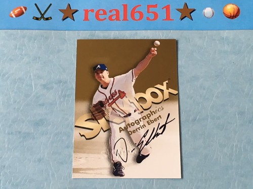 1999 Skybox Autographics DERRIN EBERT Rookie-Pro Auto | Atlanta Braves ...