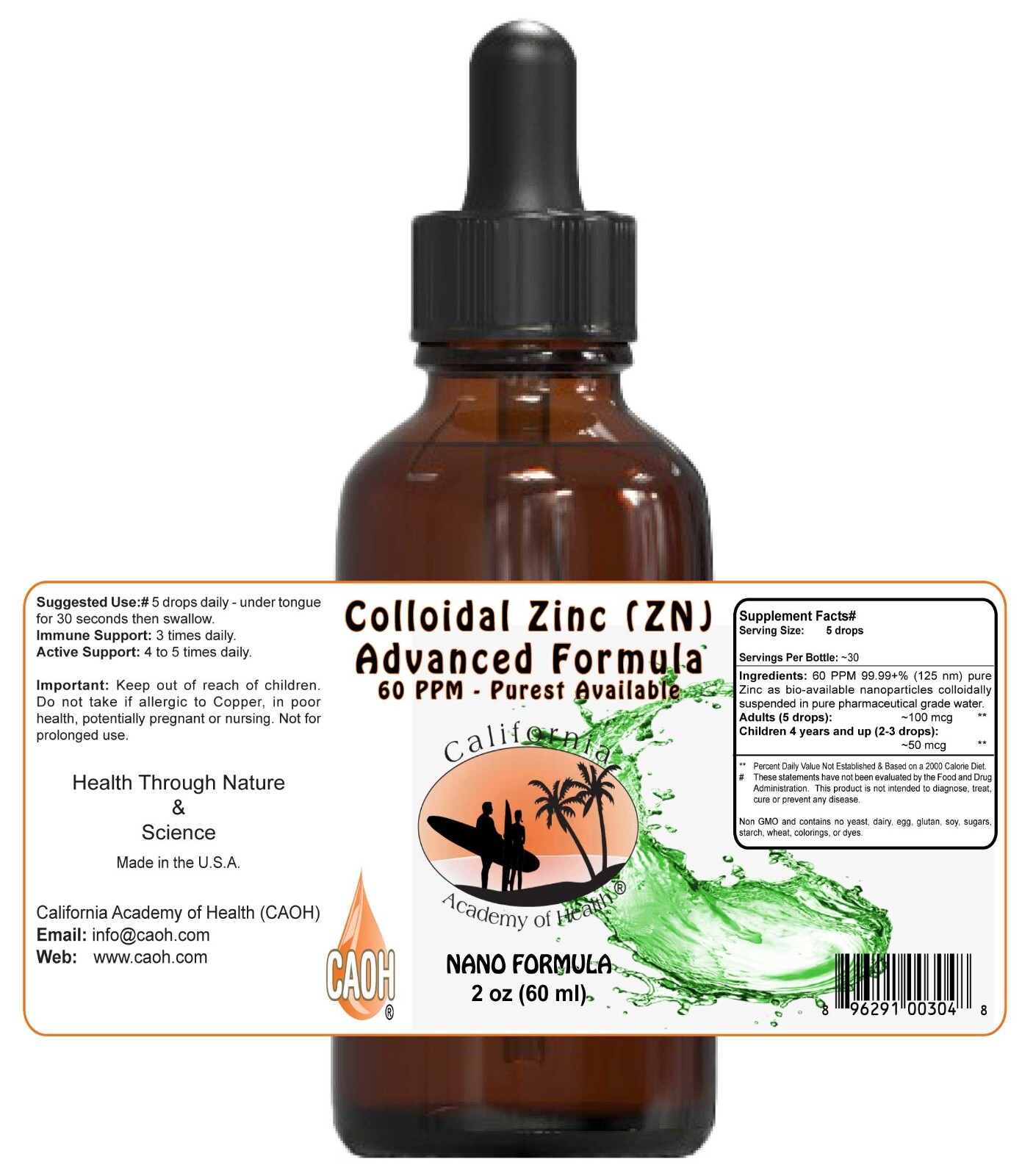 Colloidal Zinc 2 oz from CAOH | eBay