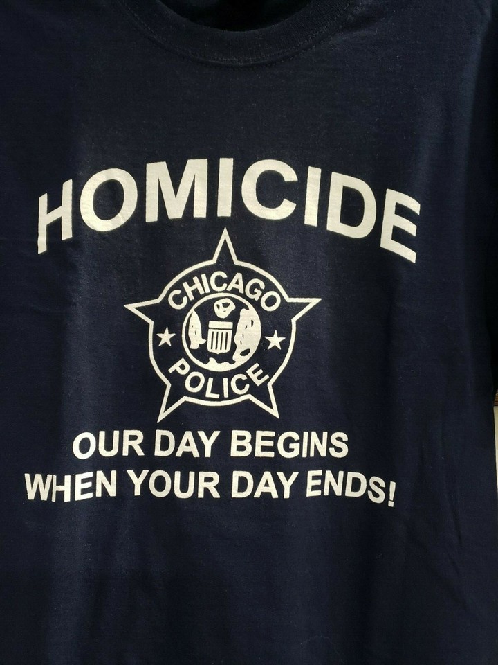 CHICAGO POLICE HOMICIDE T-SHIRT M,L,XL,XXL,XXXL | eBay