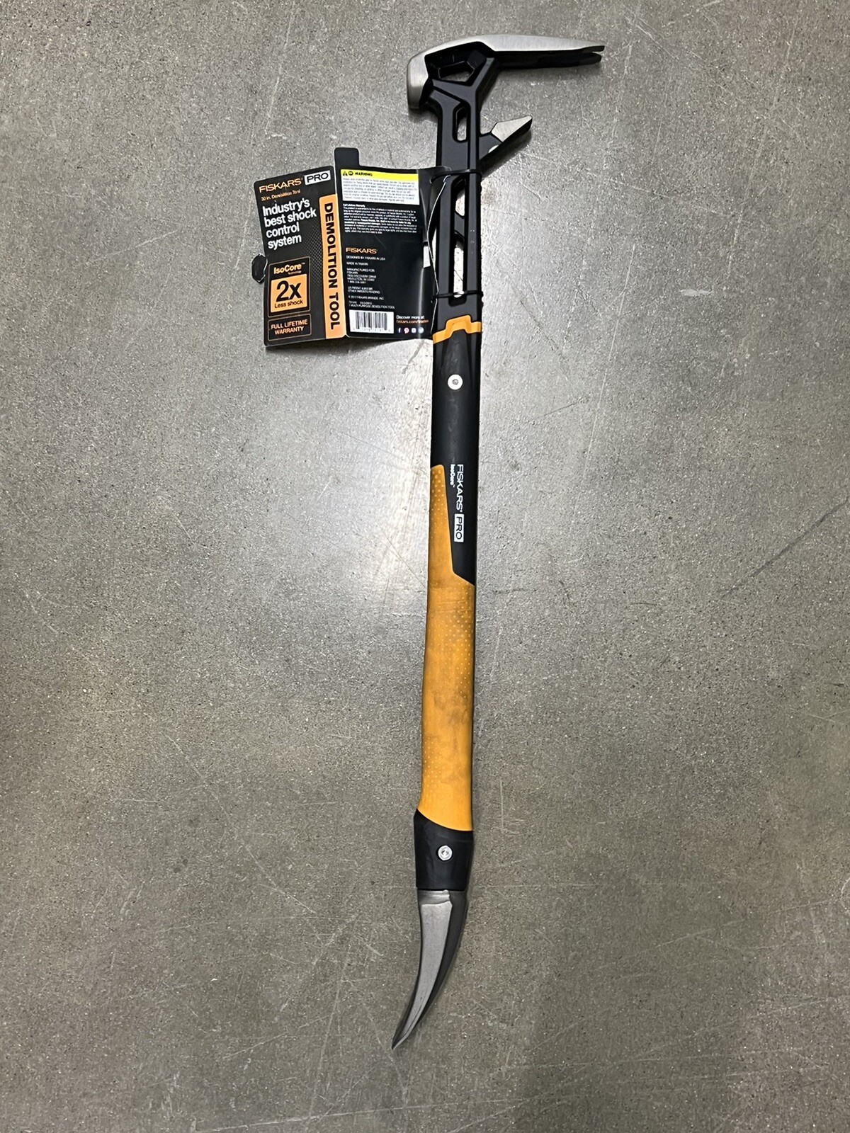 Fiskars IsoCore 30 in. L Steel Demolition Tool Orange 1 pk - La Paz ...