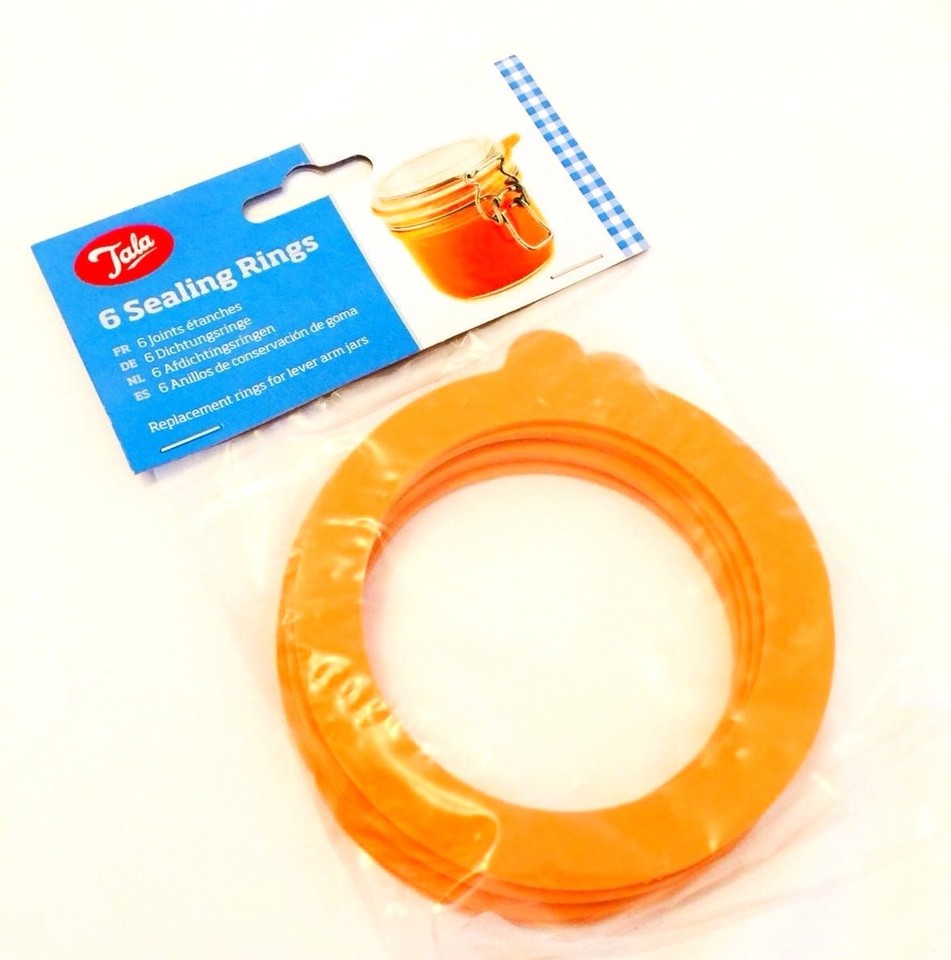 6 x TALA Rubber Jar Sealing Rings Replacement Ring Classic Kitchen ...