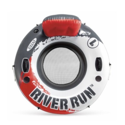 Intex River Run 1 Person Inflatable Pool/River Tube Floating Lounge ...