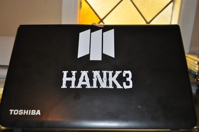 Hank 3 and 3 bar vinyl decal pair. Made in any color! Weather resistant ...