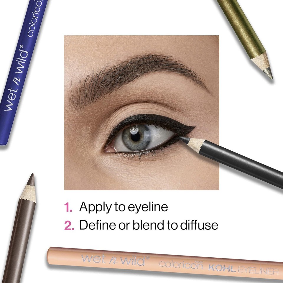 Wet n wild Color Icon Kohl Eyeliner Make Up Pencils Long Lasting & Soft ...