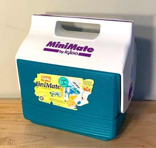 Vintage 1990’s Mini Mate Cooler By Igloo Made In USA Retro Purple Teal ...