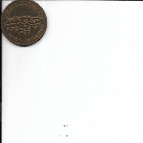Seattle Seafair Hydroplane Races Diamond Parking Service token 50-cents ...