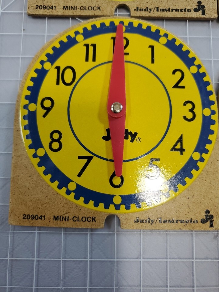 Lot of 8 Judy Learning Student Mini-Clocks 209041 Educational | eBay