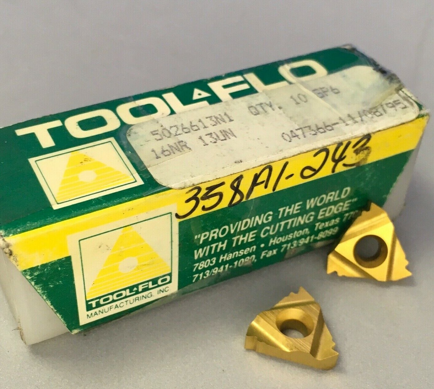 9 pieces TOOL FLO 16NR 13UN Threading Inserts; grade GP6 🎯Machinist | eBay