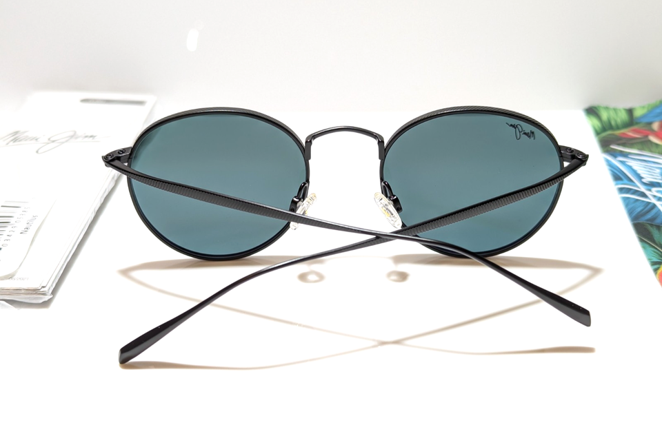 NEW Maui Jim Nautilus Black Titanium Polarized Mirrored Black ...