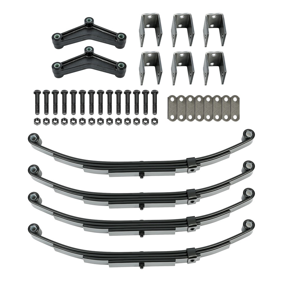 3500lb Tandem Trailer Axle Suspension Kit 1750lb 4 Leaf Springs ...