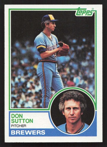 Don Sutton 1983 Topps #145 Brewers b {0524 | eBay