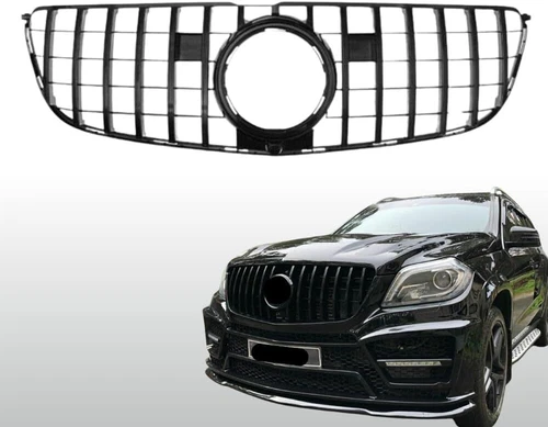 For 2015-19 Mercedes-Benz GLS Class X166 SUV Gloss Black Front Grille ...