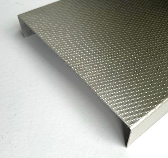 U-Profile Edelstahl 5WL gebürstet 1mm 1,5mm Länge 2m 1.4301 U-Blech ...