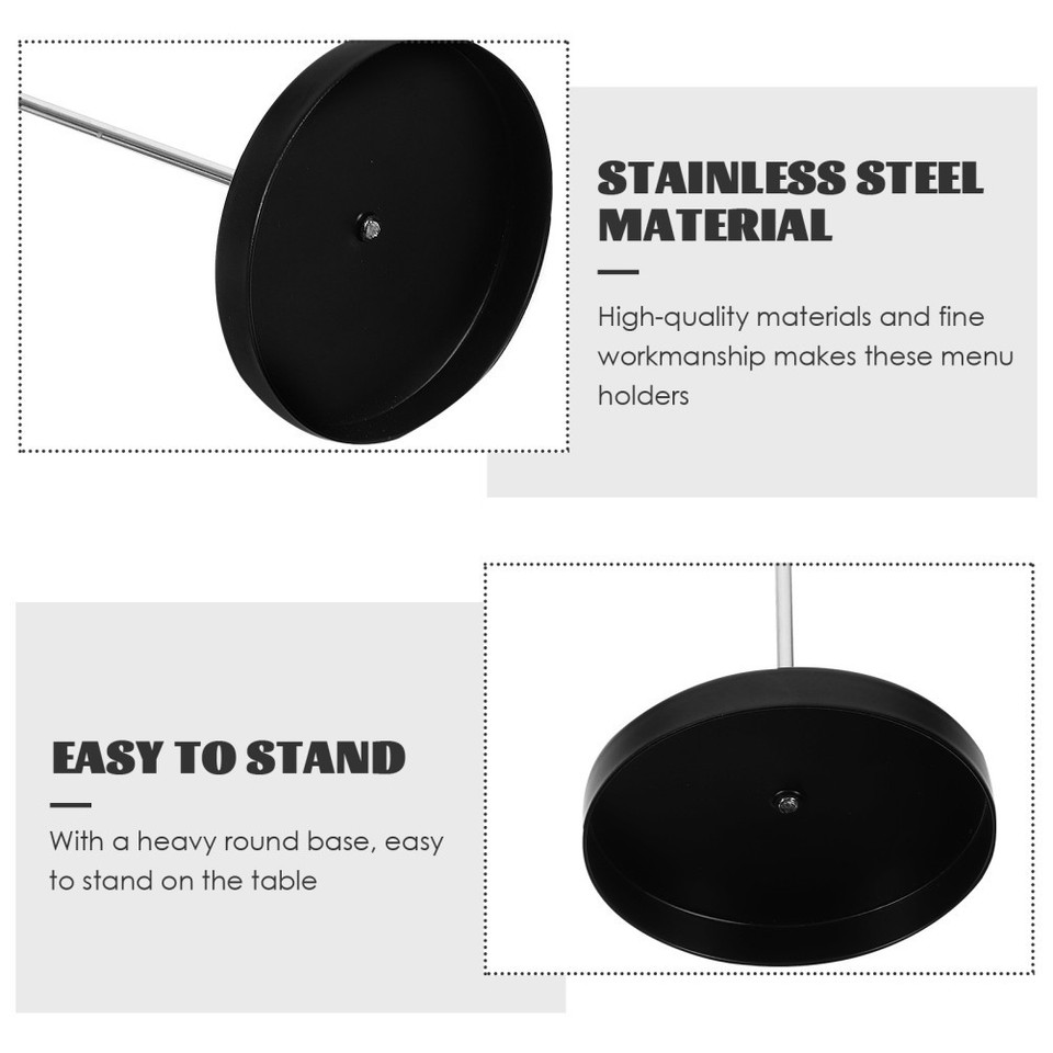 Document Holder Receipt for Restaurant Work Desk Black Office Supplies ...