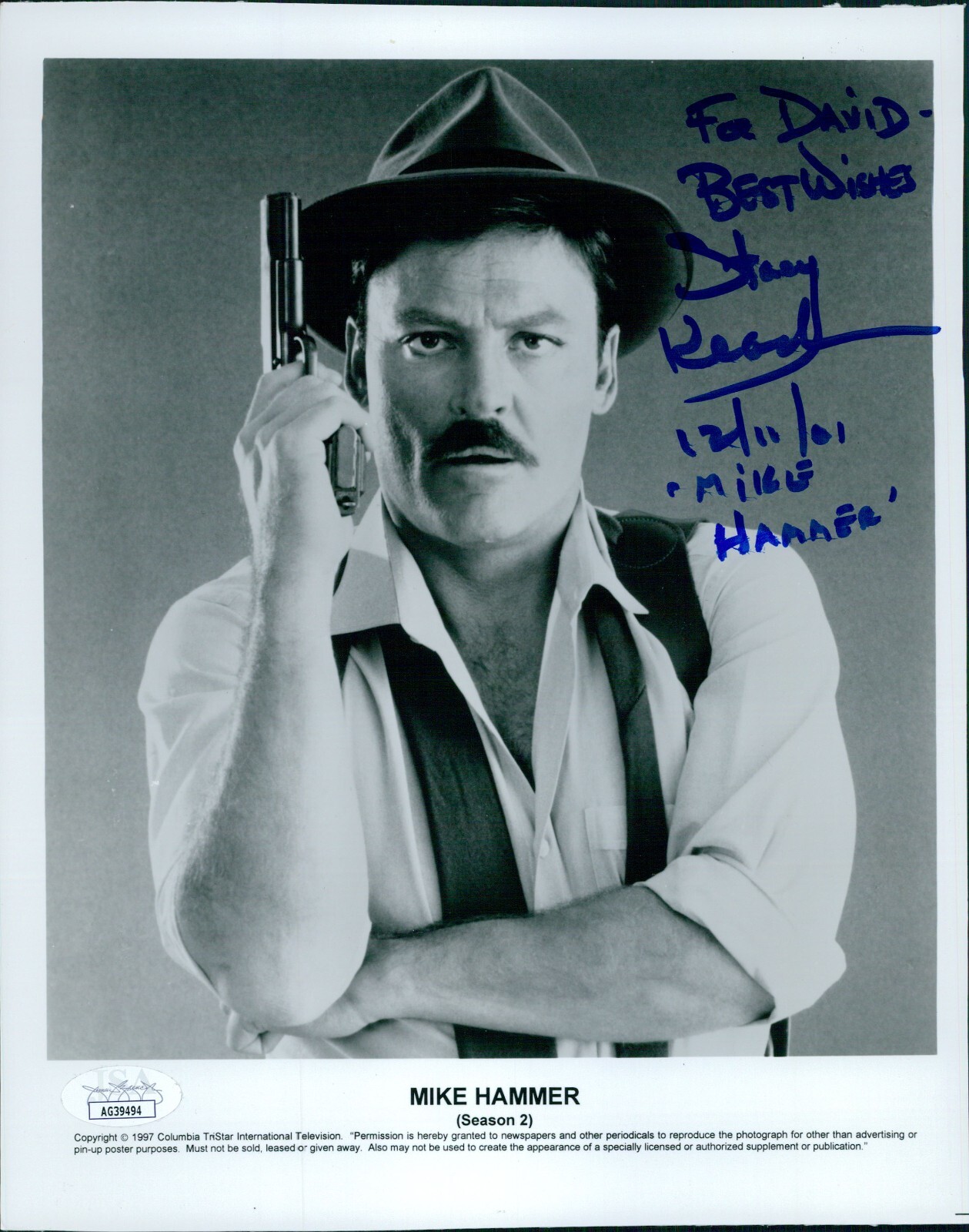 Stacy Keach Mike Hammer Actor Signed 8x10 Matte Promo Photo JSA ...