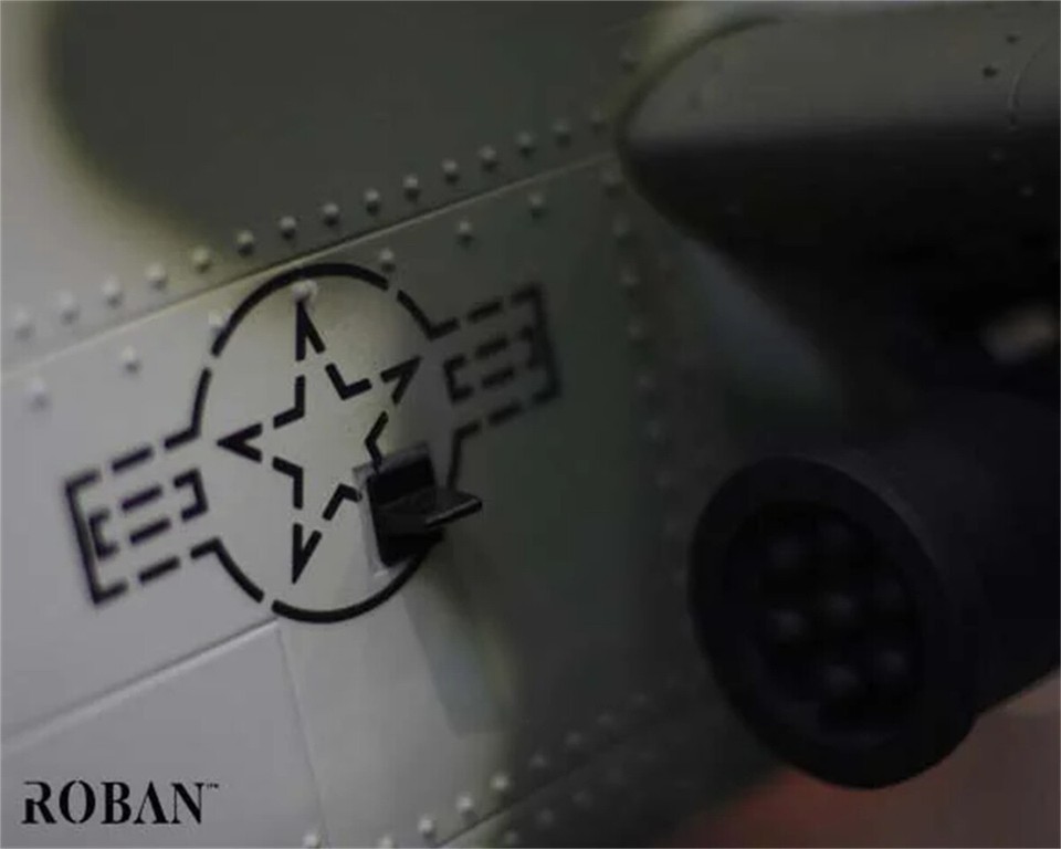 700 Cobra Army AH-1W ARF RC Helicopter Fuselage 700 Size Green Grey V2 ...