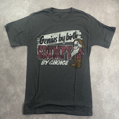 Disney Parks Disneyland “Genius By Birth Grumpy By Choice” T-Shirt Size ...