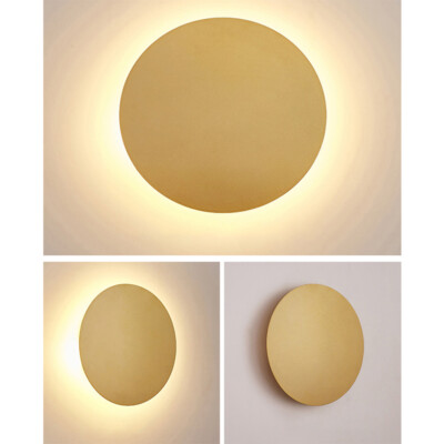 Modern Round Disc Wall Light Sconce Metal LED Sconce Light Fixture ...