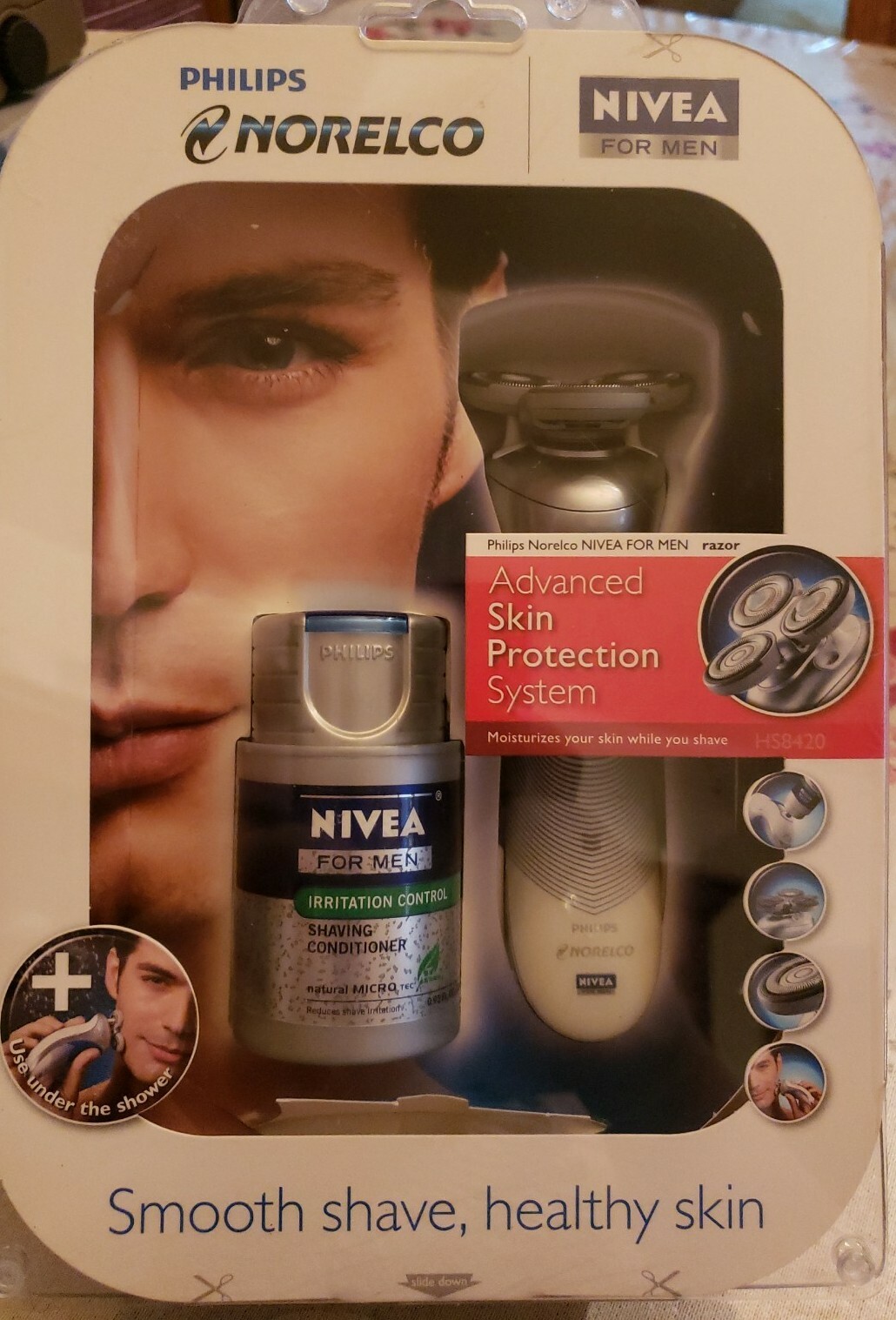 Philips Norelco HS8420/40 NIVEA FOR MEN Electric Razor - Blue for sale ...