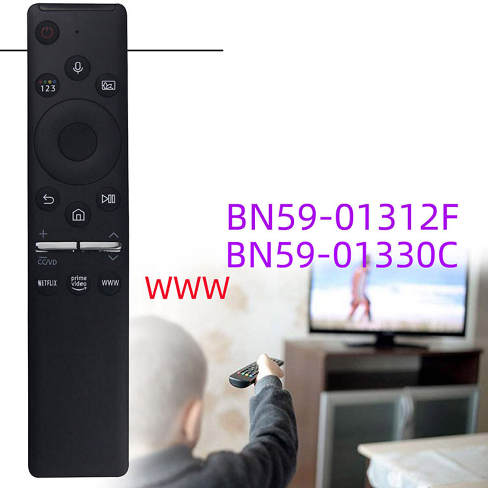 For Samsung Smart TV Voice Remote Control BN59-01330A 01329A 01312A ...
