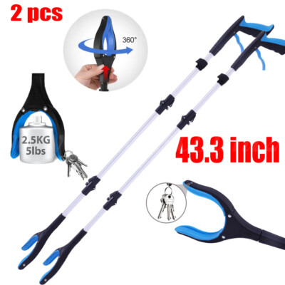 43 Inch Extra Long Grabber Reacher Tool Foldable Pick Up Stick with ...