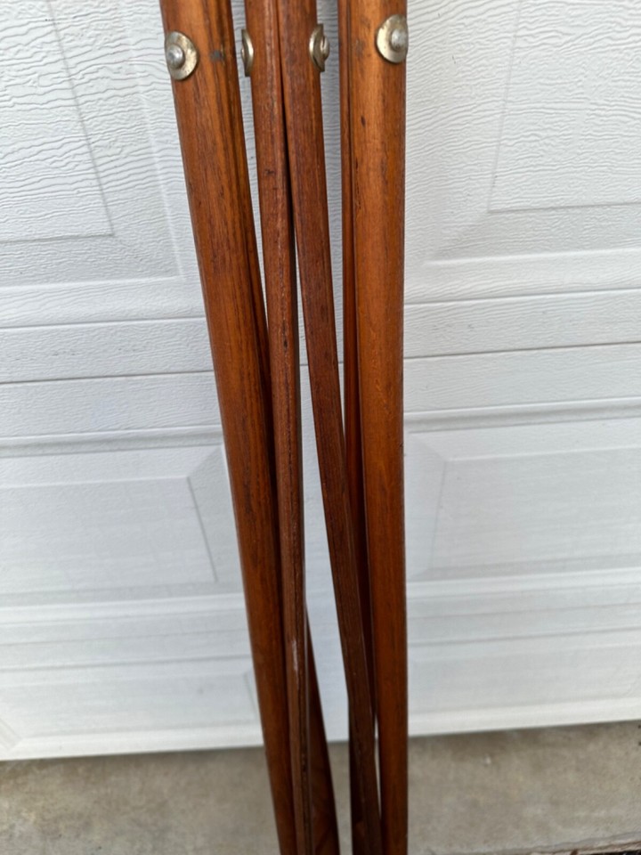 Vtg. Instrument Sight Level Transit Tripod Fixed Wooden Legs 60" | eBay