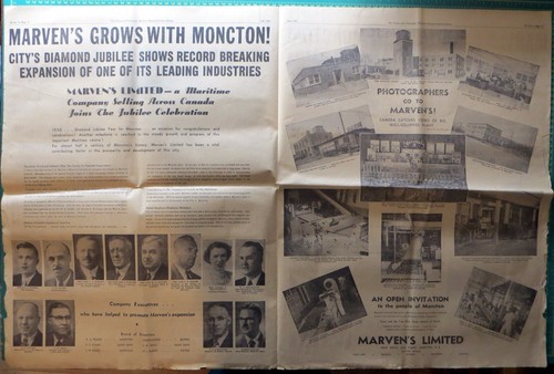 1950 Canadian Marven’s Biscuits newspaper print ad plant Moncton NB | eBay