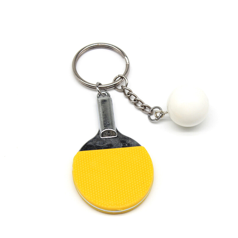Sport Ping Pong Table Tennis Ball Badminton Bowling Ball Keychain ...