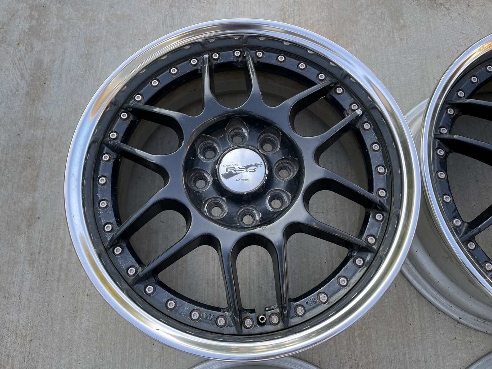 rare Work RS-Beta 16x6.5 +45 4x114.3 Black Japan JDM | DC2 CRX Integra ...