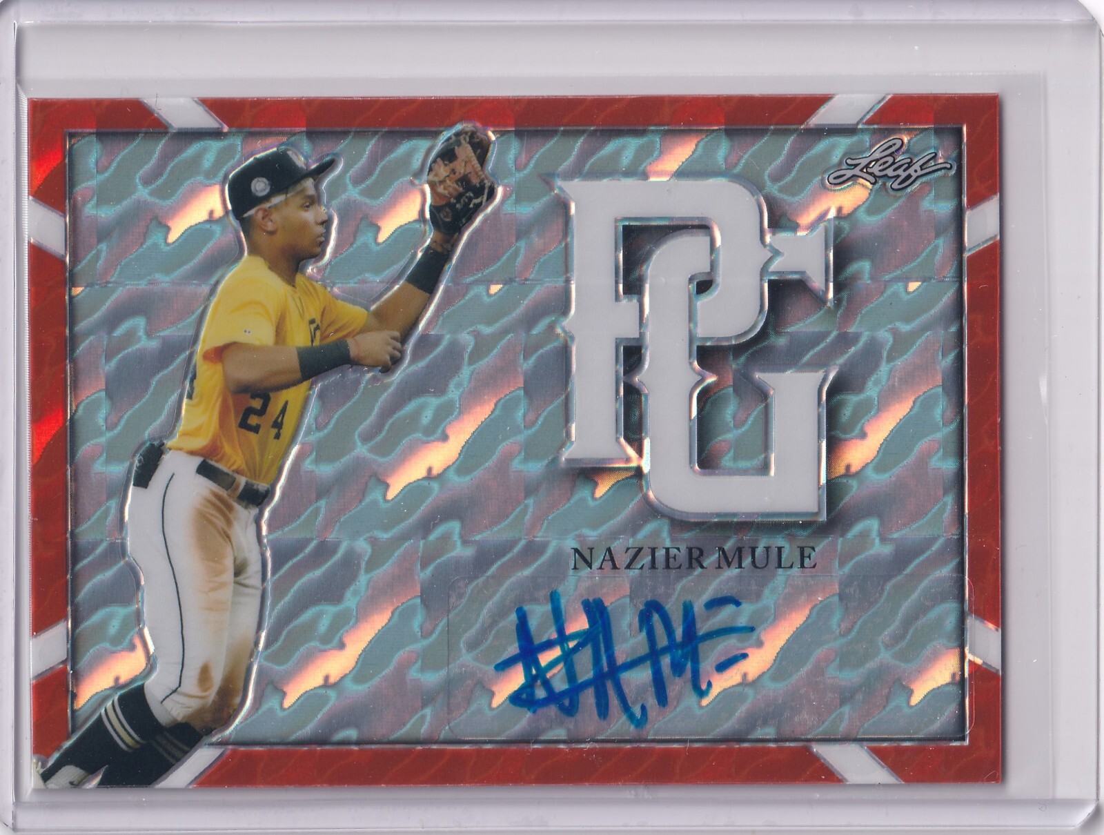 Nazier Mule 2021 Leaf Perfect Game Marble Auto BA-NM1, 1/1 | eBay