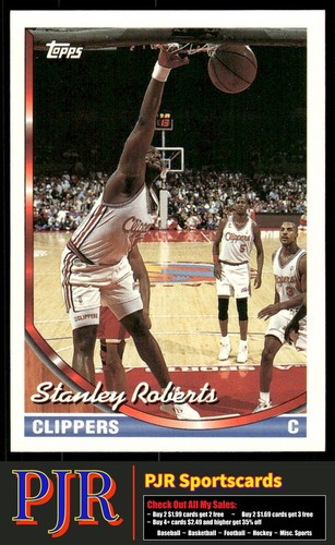 Stanley Roberts 1993-94 Topps #163 Los Angeles Clippers | eBay