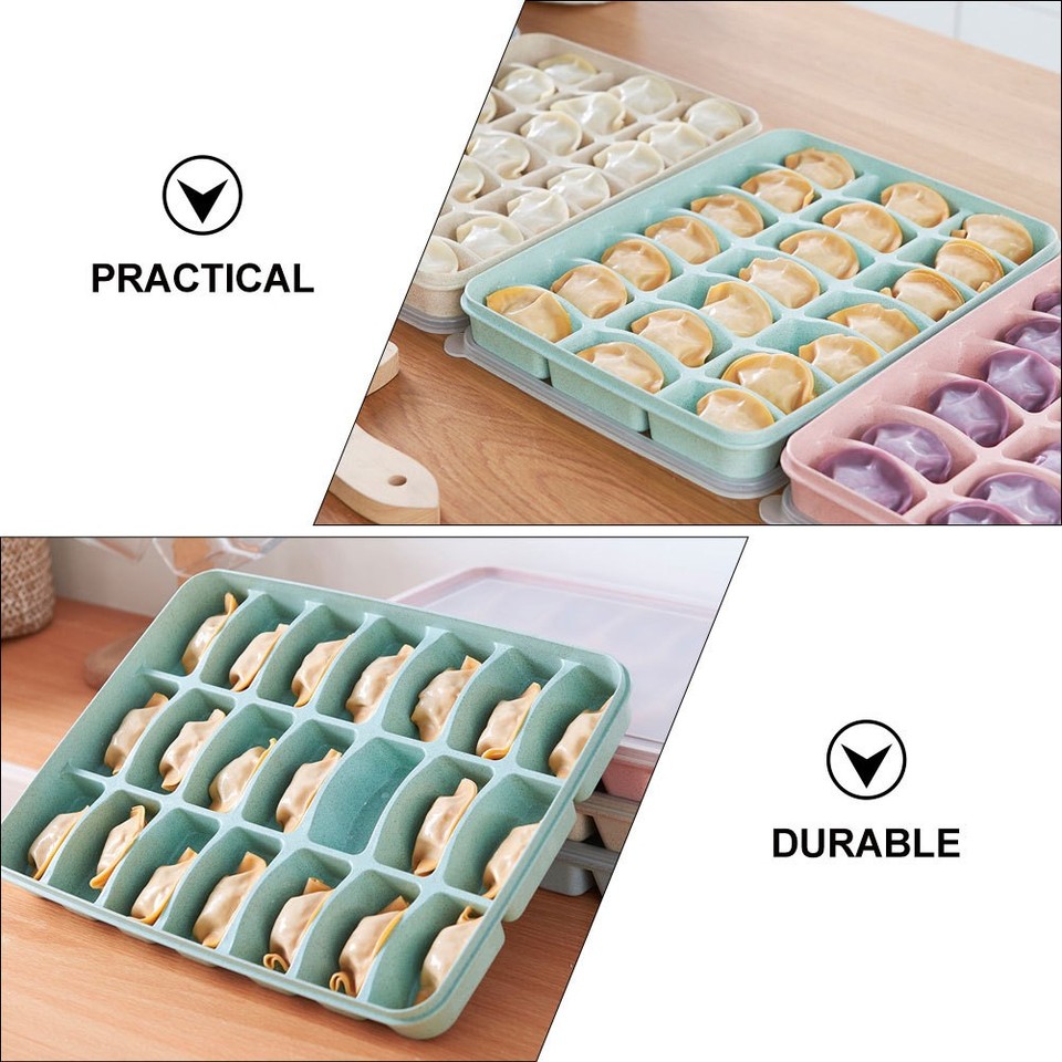 1pc Multi-grid Food Storage Box Dumplings Storage Box Sealing Dumplings ...