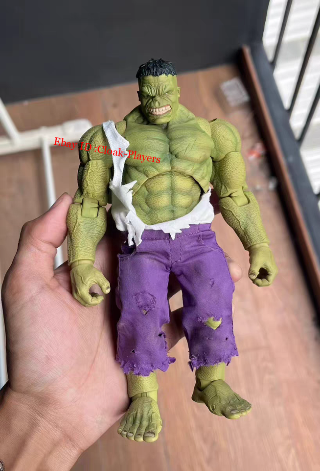 1/12 Tattered Tops Purple Pants Trousers Clothes For 6" Male Hulk ...