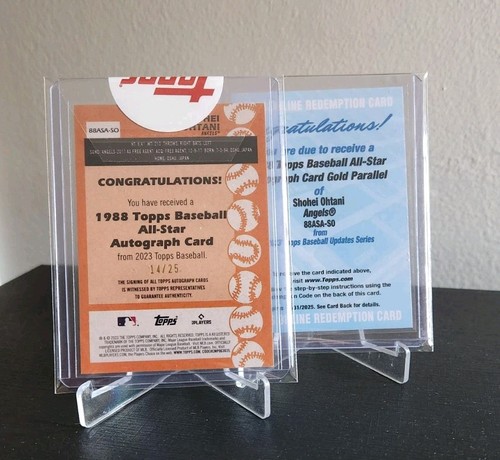 2023 Topps Update Shohei Ohtani Gold All Star /25 Auto - 1988 Design ...