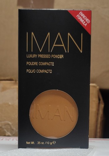 IMAN COSMETICS Luxury Pressed Powder - 0.35 oz (10g) SHADE - EARTH ...