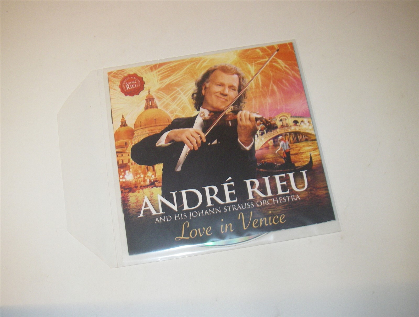 ANDRE RIEU AND HIS JOHANN STRAUSS ORCHESTRA LOVE IN VENICE CD DISC ONLY ...