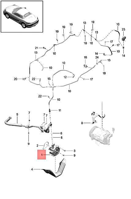Genuine PORSCHE 718 Boxster 982 Vacuum Pump 0PB145100B | eBay