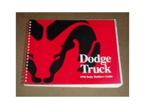 1996 Dodge Truck Caravan Ram Body Builders Guide Manual | eBay