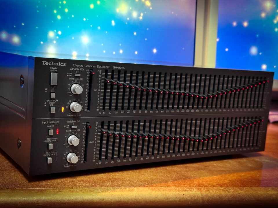 TECHNICS SH-8075 🌈RaRe🌈 Audiophile Pro Vintage Stereo Equalizer | eBay